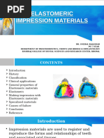 Elastomeric Impression Materials Guide | PDF | Elastomer | Materials