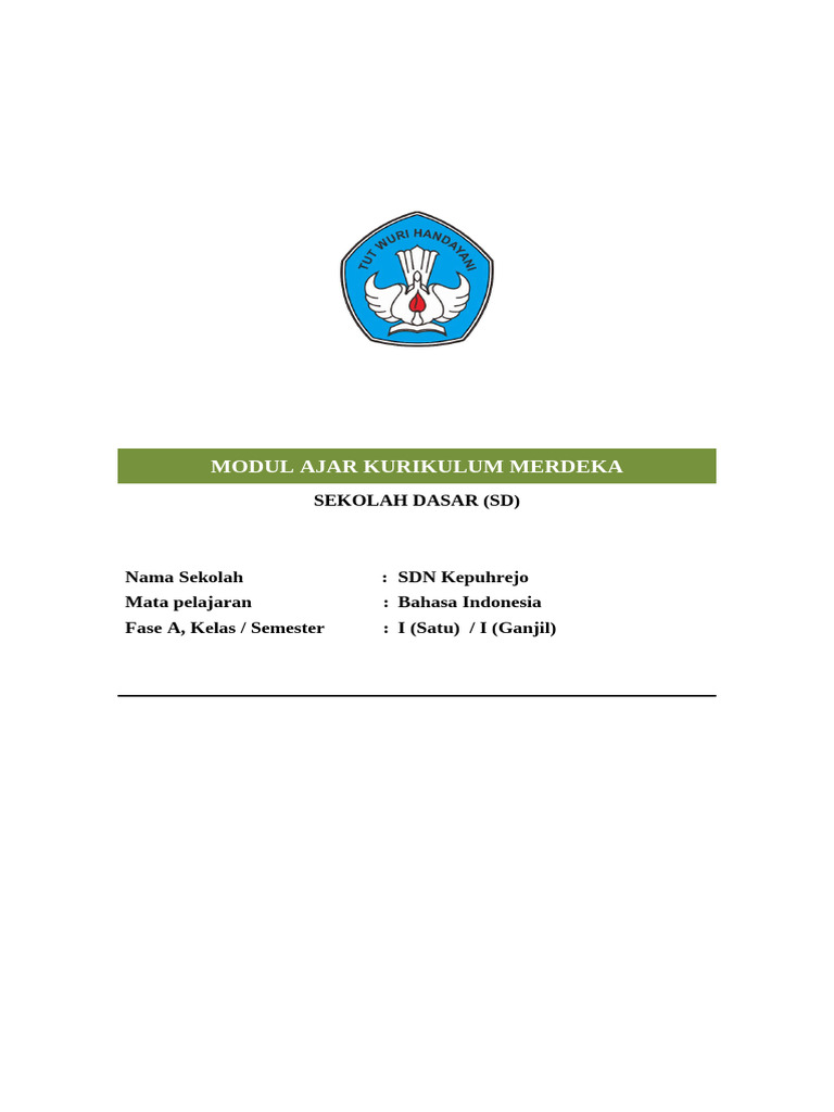 Modul Ajar B.ind Bab 1 | PDF