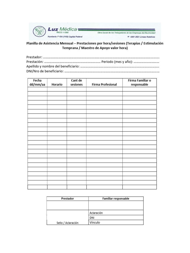 Ostee Asistencia | PDF