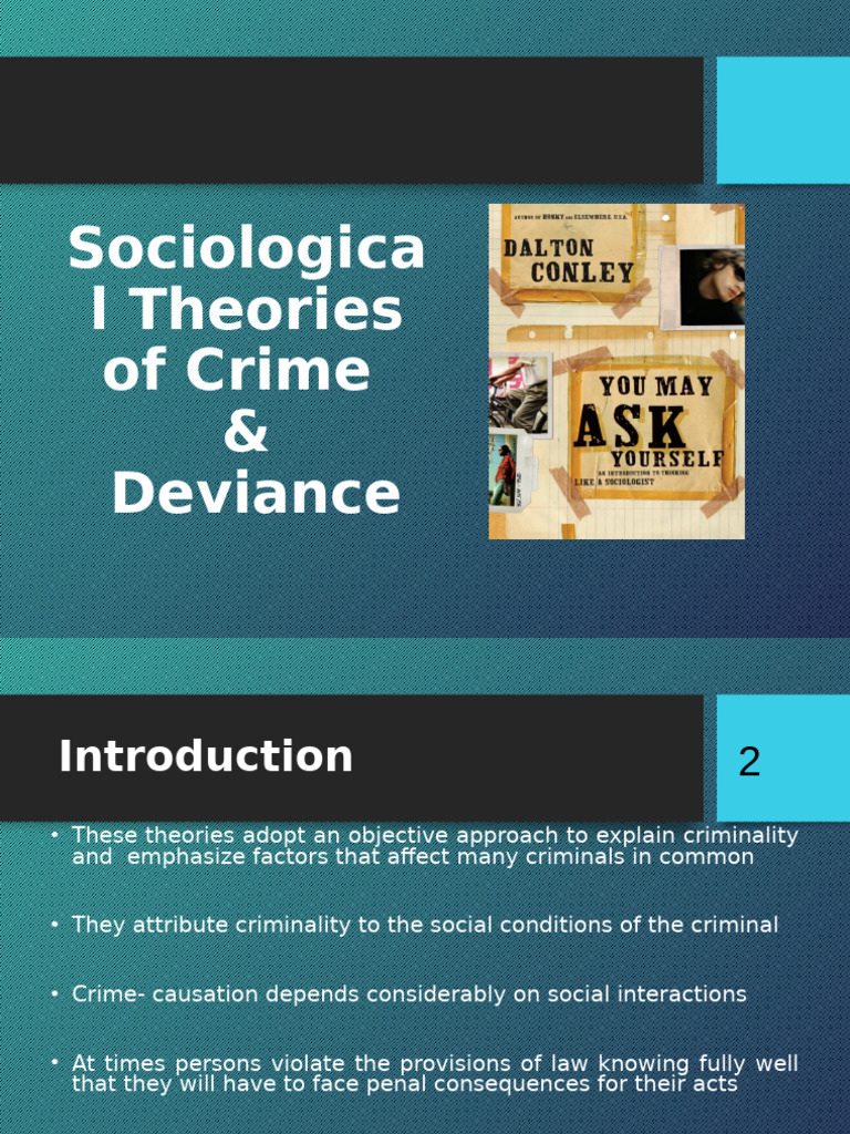 Sociological Theories of Crime and Deviance - PPT | PDF | Deviance ...