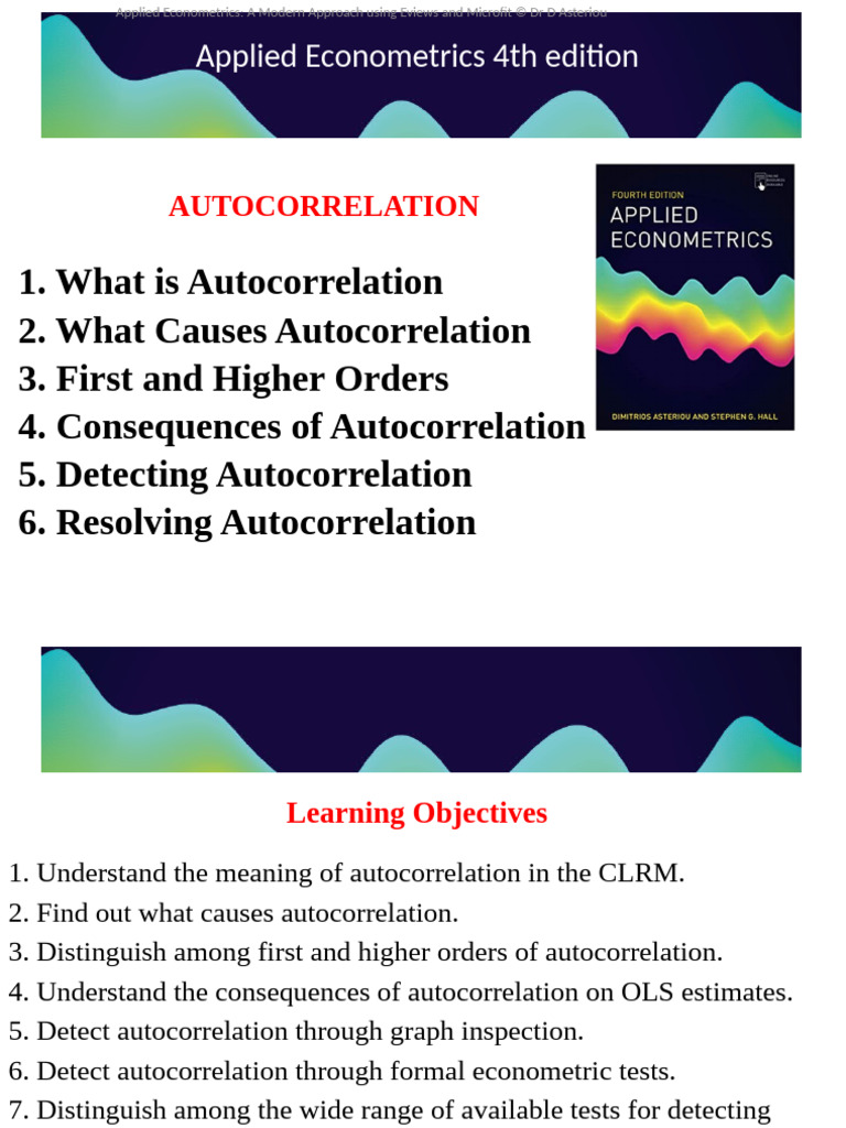 Chapter 6 | PDF | Autocorrelation | Errors And Residuals