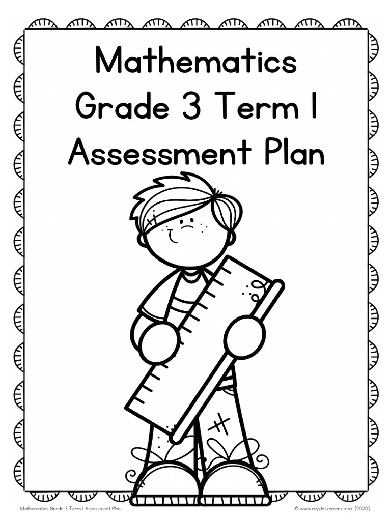 2020 Mathematics Grade 3 Term 1 Assessment PlanSBA | PDF ...