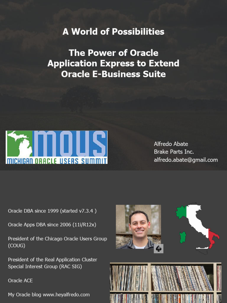 A World of Possibilities Power of Oracle APEX To Extend EBS | PDF ...