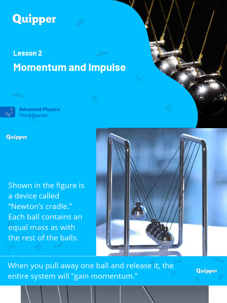Lesson 2-Impulse and Momentum | PDF | Momentum | Force