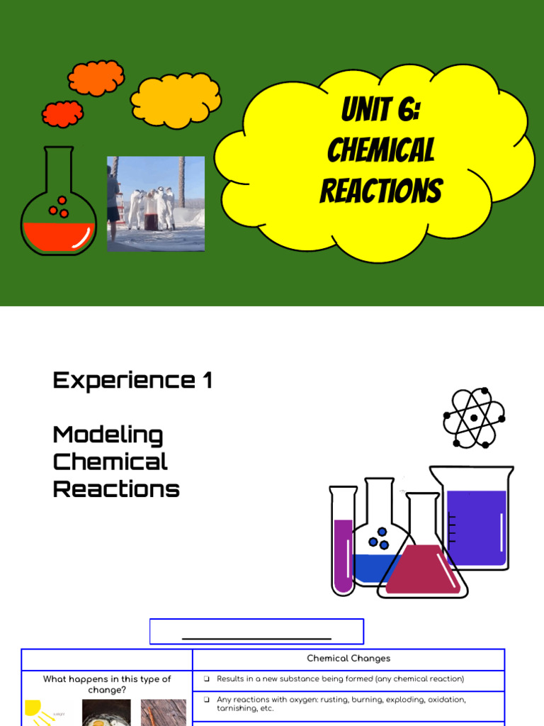 Understanding Chemical Reactions and Changes | PDF | Chemical Reactions ...