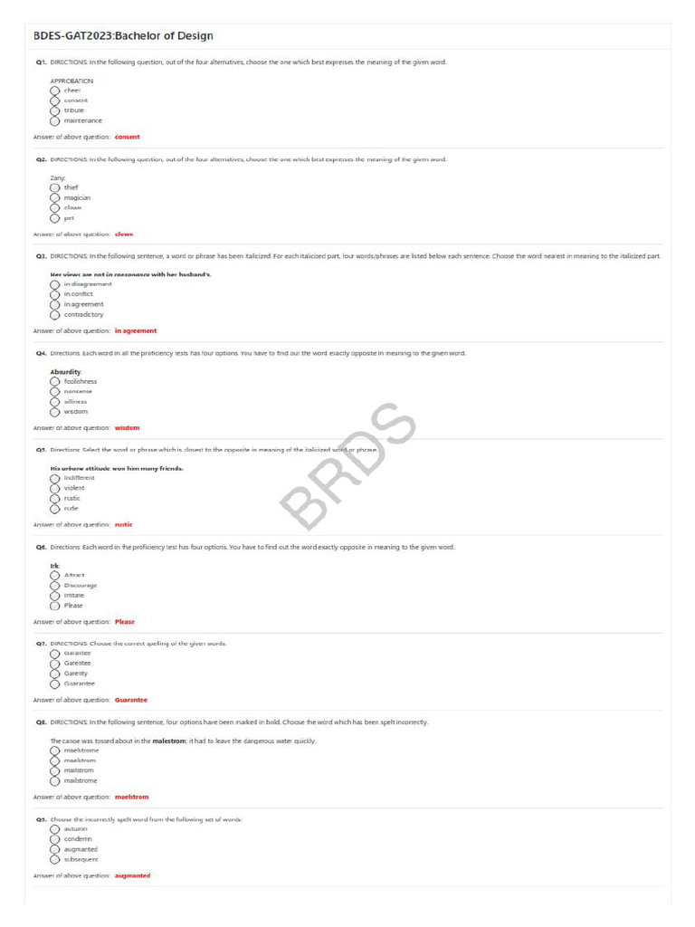 14MMeQPySQOQF3pMmq9o - NIFT Original Papers 2023 Gat | PDF