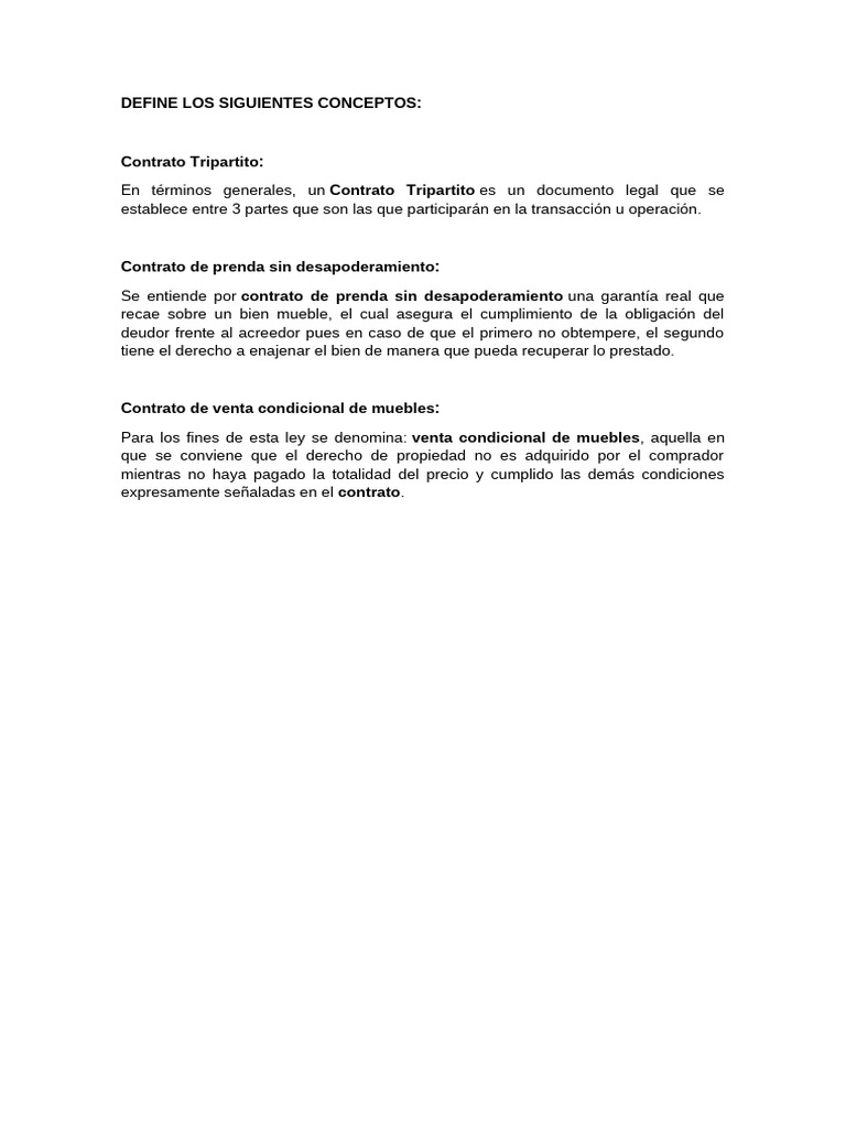 Define Los Siguientes Conceptos | PDF
