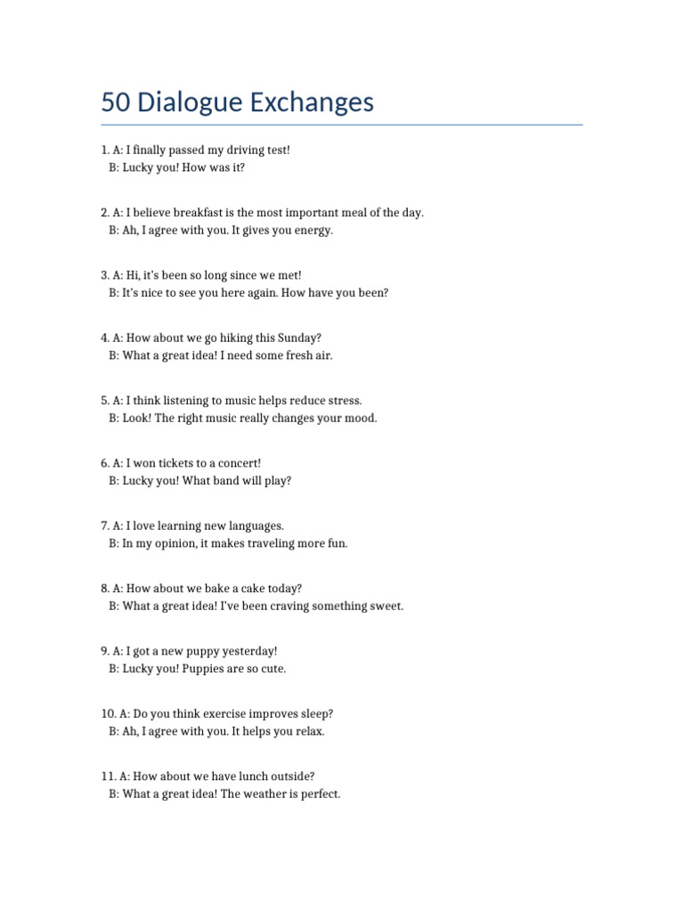 Dialogue_Examples (2) | PDF