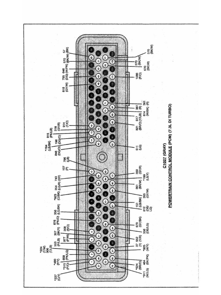 7.3L PCM Pinout | PDF