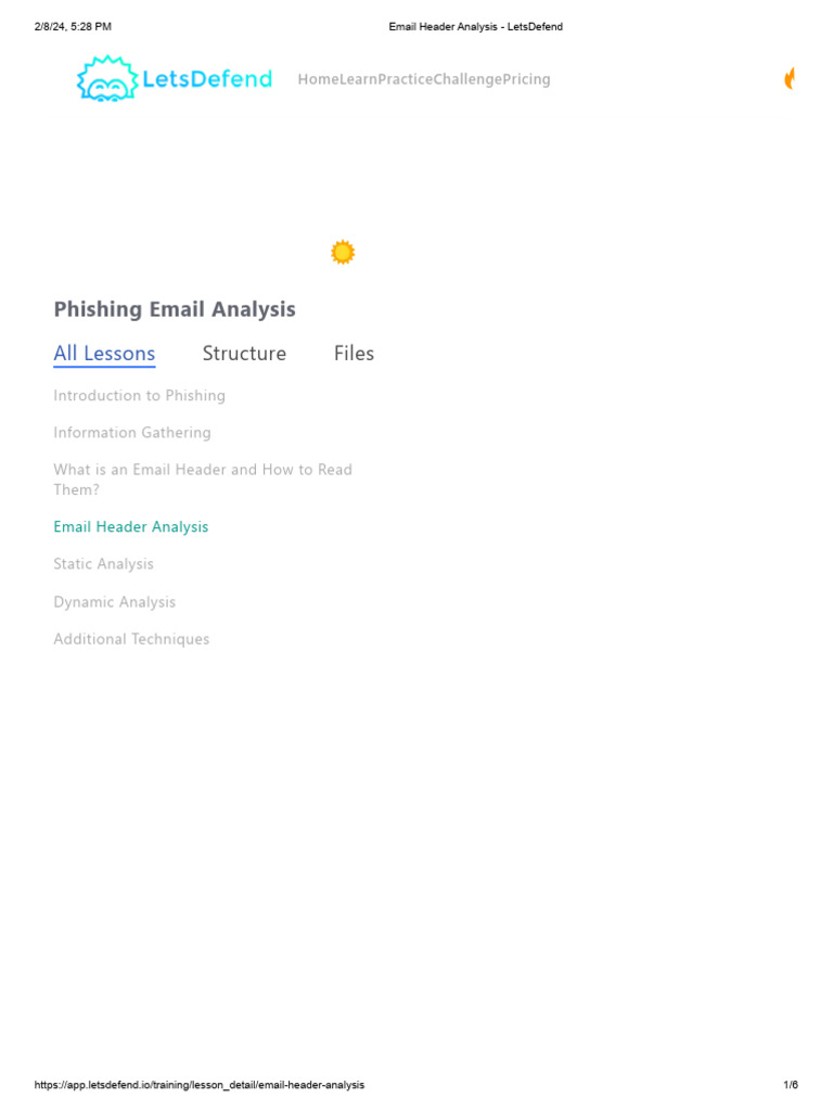 Email Header Analysis - LetsDefend | PDF | Phishing | Cybercrime