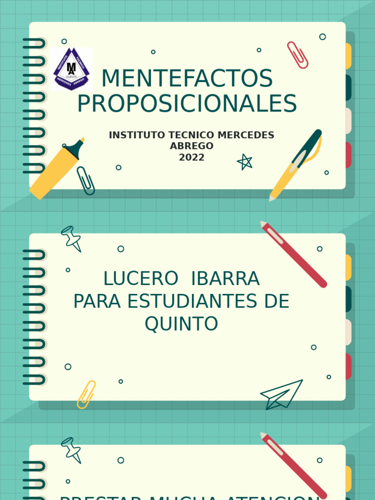 Refuerzo de Mentefactos 2023 | PDF | Proposición