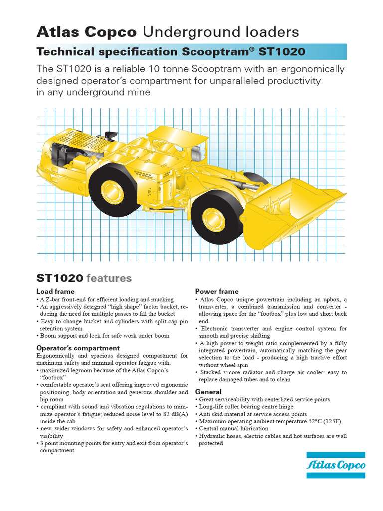 Atlas Copco ST-1020 | PDF | Truck | Engines