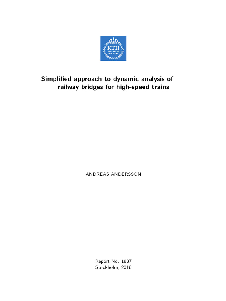 Fulltext01.PDF Data | PDF | Bridge | Mechanical Engineering
