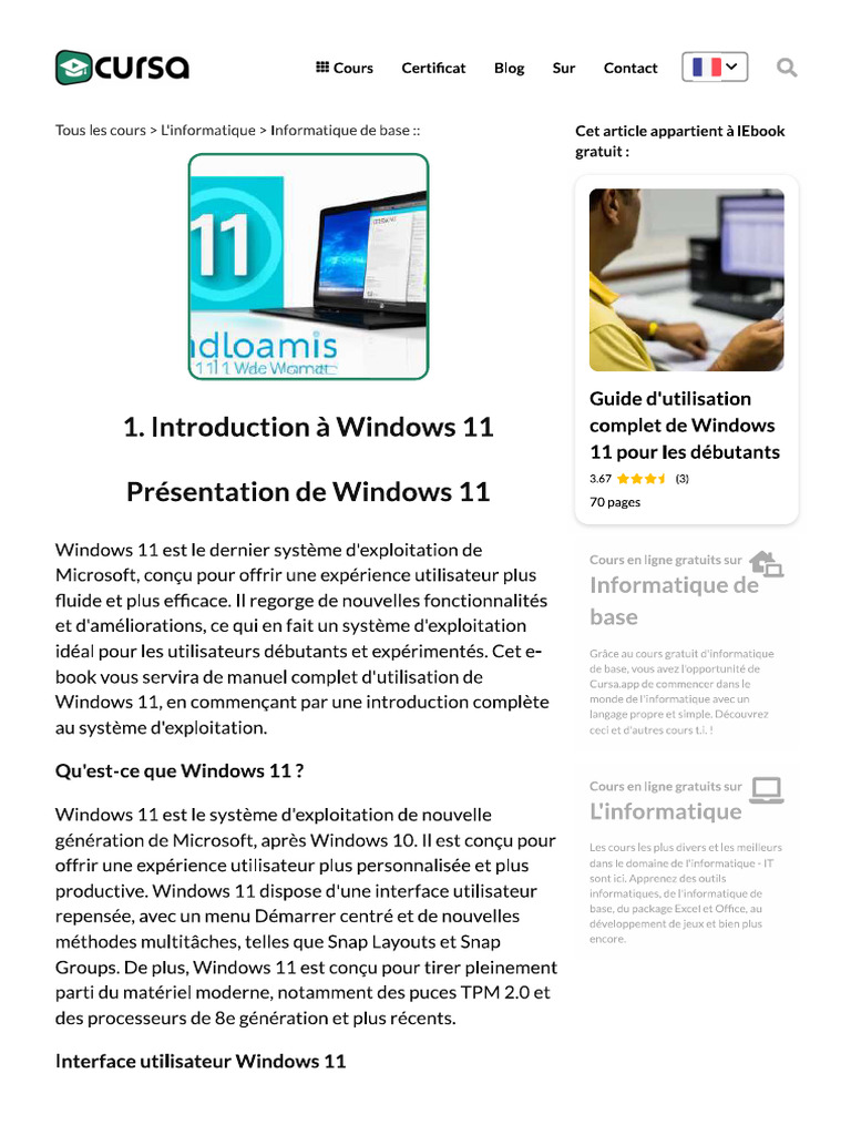 introduction_a_win11 | PDF