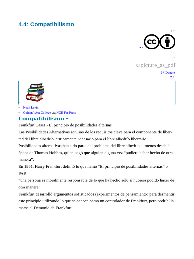 44 Compatibilismo | PDF | Libre albedrío | Metafísica