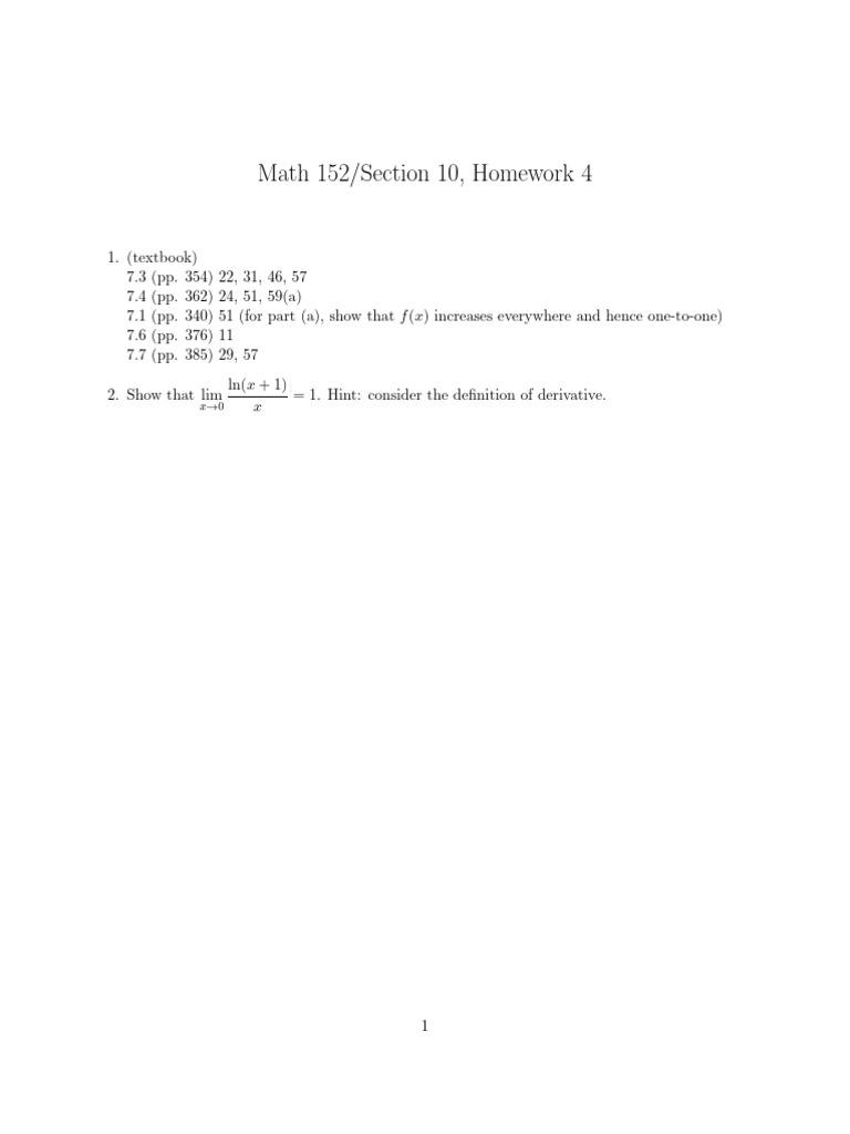 152 - HW4 2 | PDF