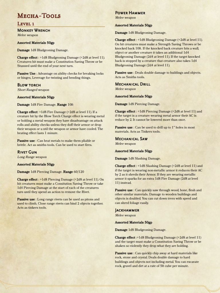 Mecha-Tools: Advanced Weaponry Guide | PDF | Fires | Bomb
