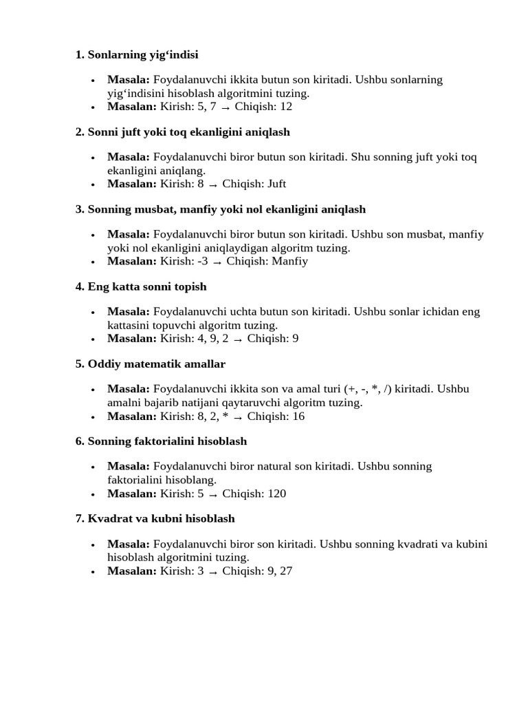 1 Amaliy Mashg'Ulot | PDF