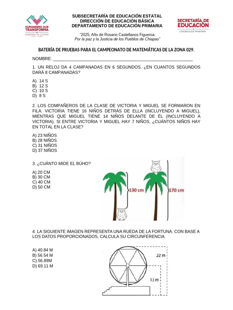 Prueba Campeonato 029 | PDF