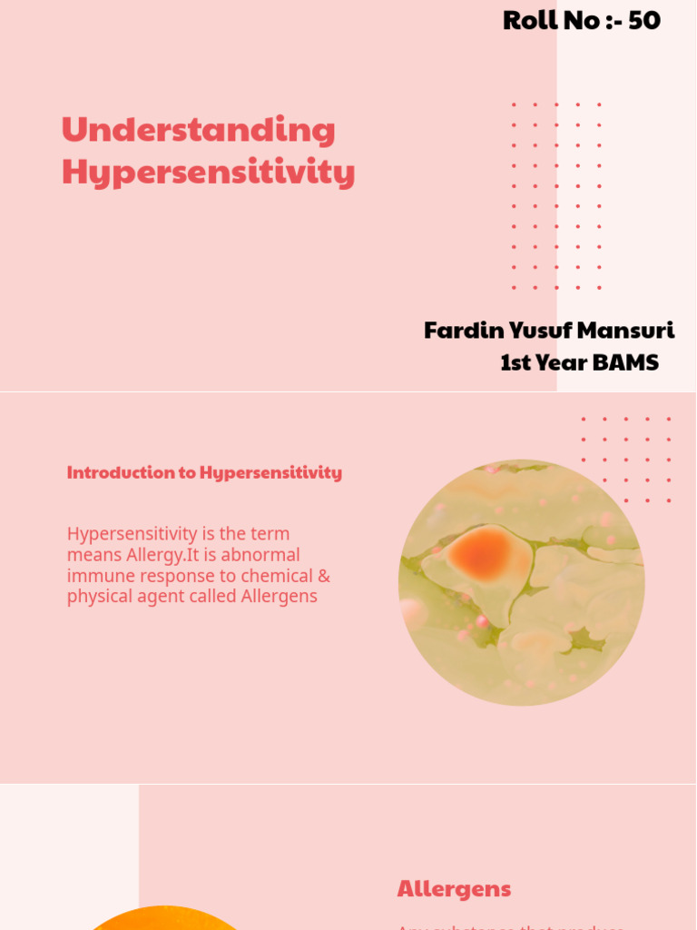 Slidesgo Understanding Hypersensitivity Mechanisms Impacts and Management Strategies ...