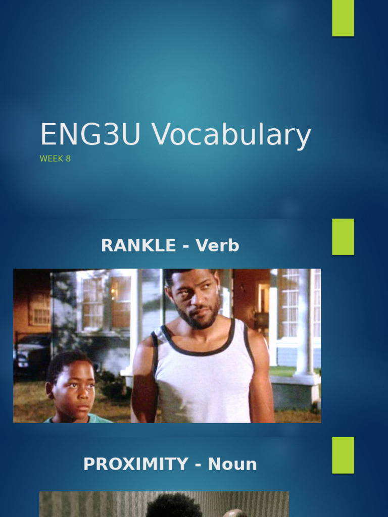 Eng3u - Week 8 | PDF