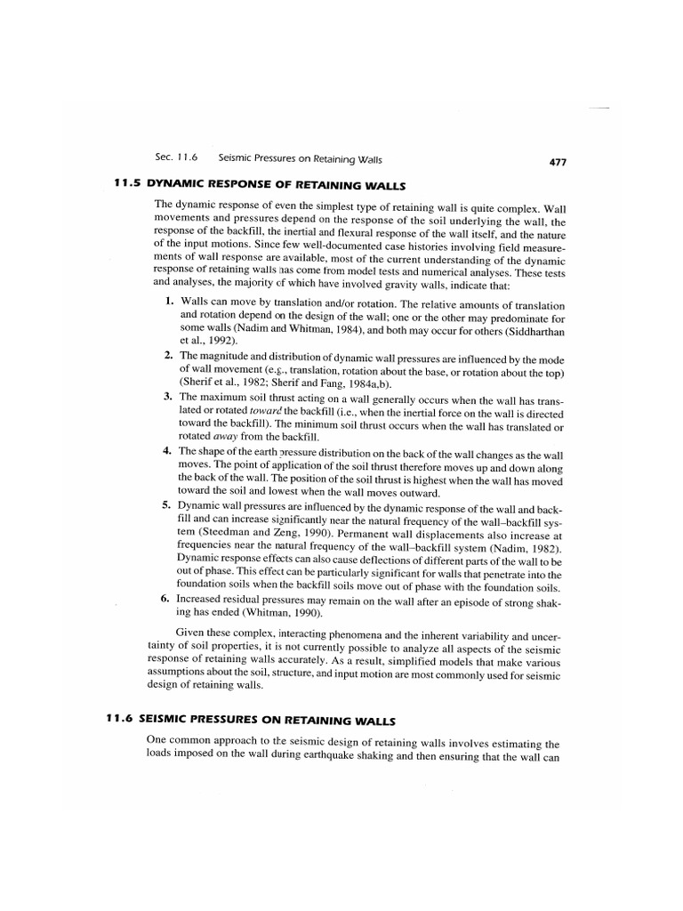 Kramer 1996 Mononobe Okabe | PDF