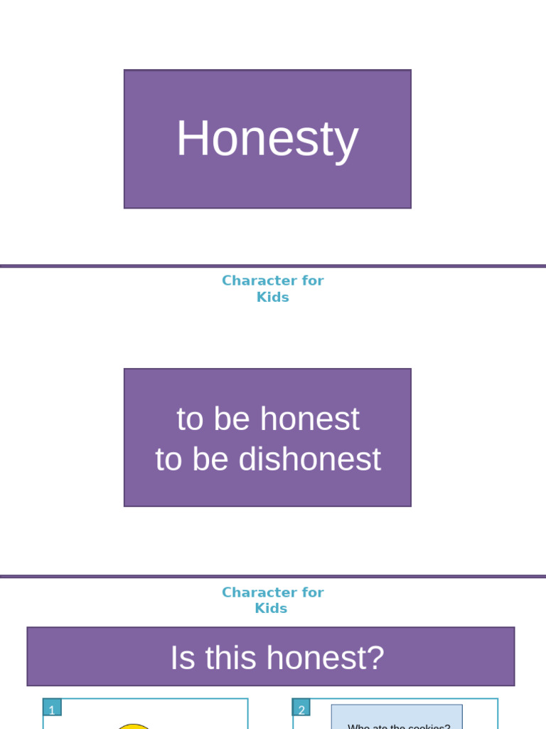 Character Ed Powerpoint Kindergarten Honesty2 | PDF