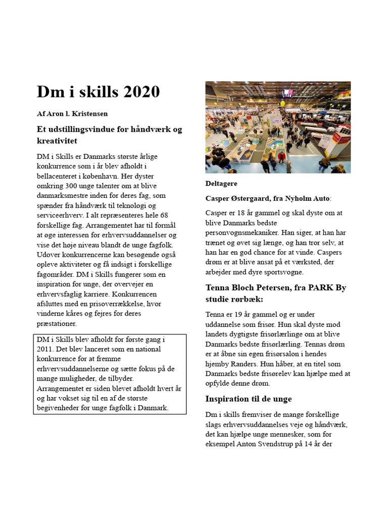 DM I SKILLS 2020 | PDF