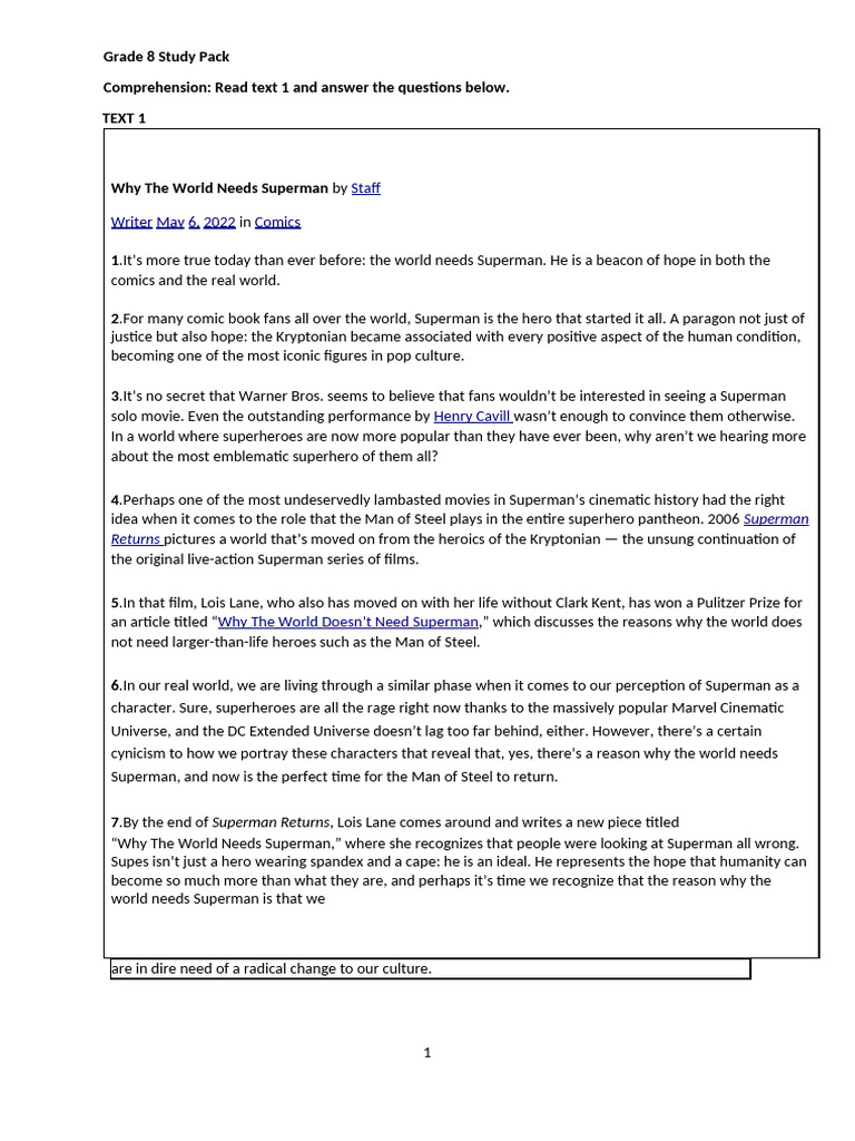 Grade 8 Study Pack 1 | PDF | Climate Change | Augmented Reality