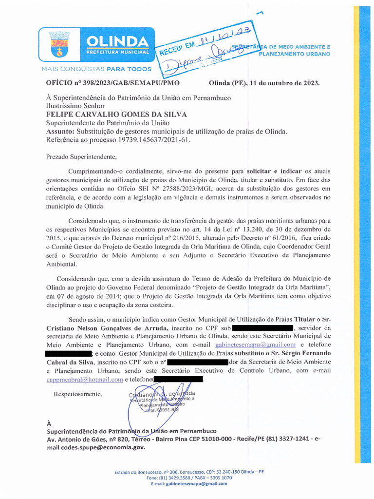 Tagp Olinda of 398 2023 | PDF