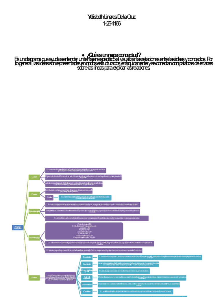 Mapa Conceptual Proceso Academico | PDF