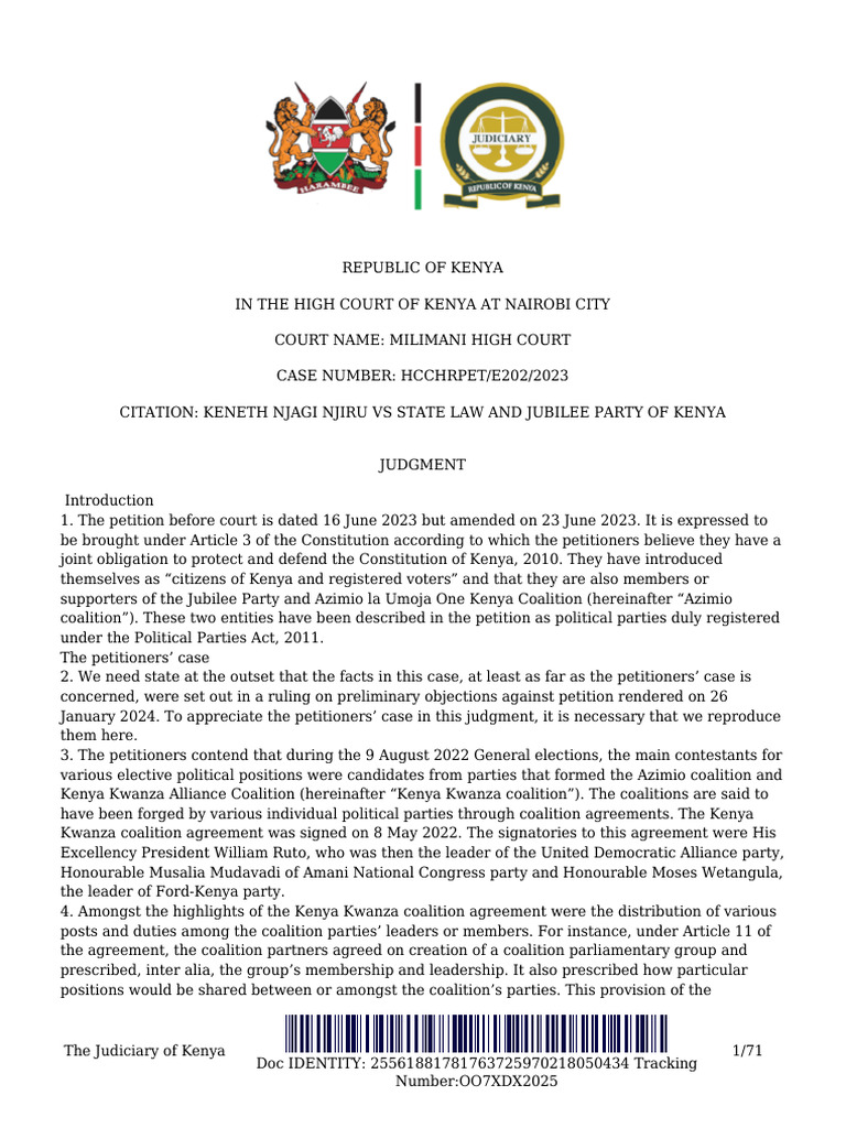 Majority Party Judgment | PDF | Parliamentary Procedure | United States ...