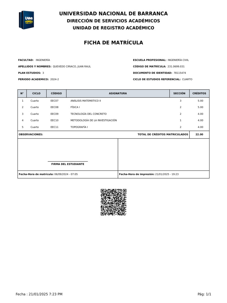 231.0699.031-Matricula 2024-2 | PDF
