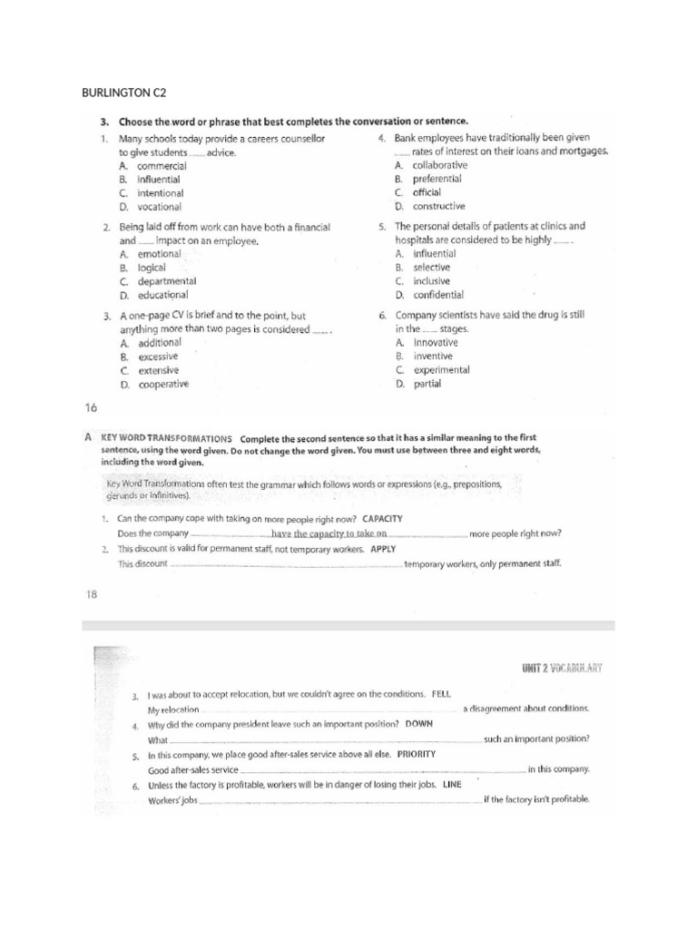 Burlington C2 Document Overview | PDF