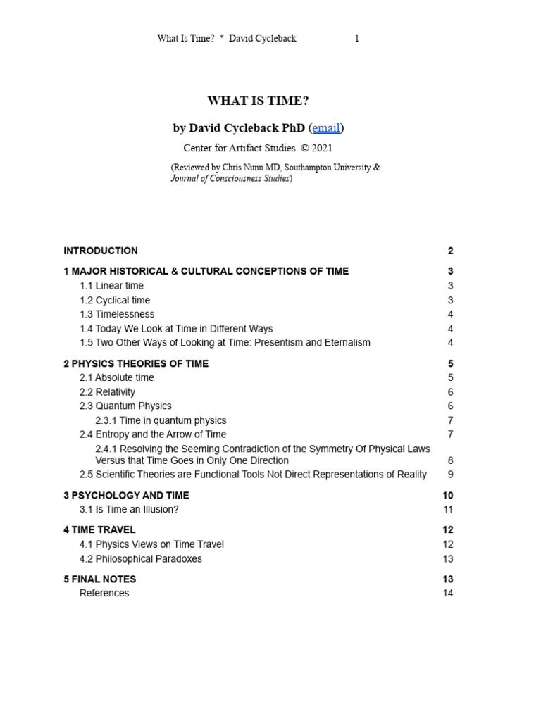 Understanding Time: Concepts & Theories | PDF | Time | Time Travel