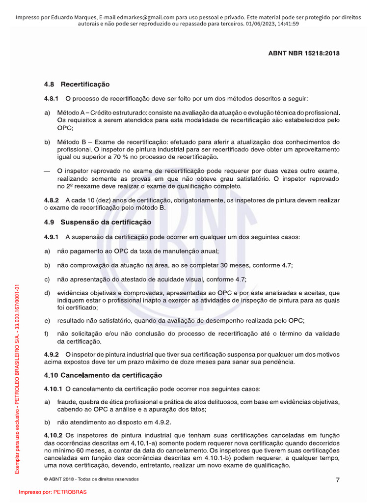 ABNT NBR 15218 - 2018 - Parte 2 | PDF