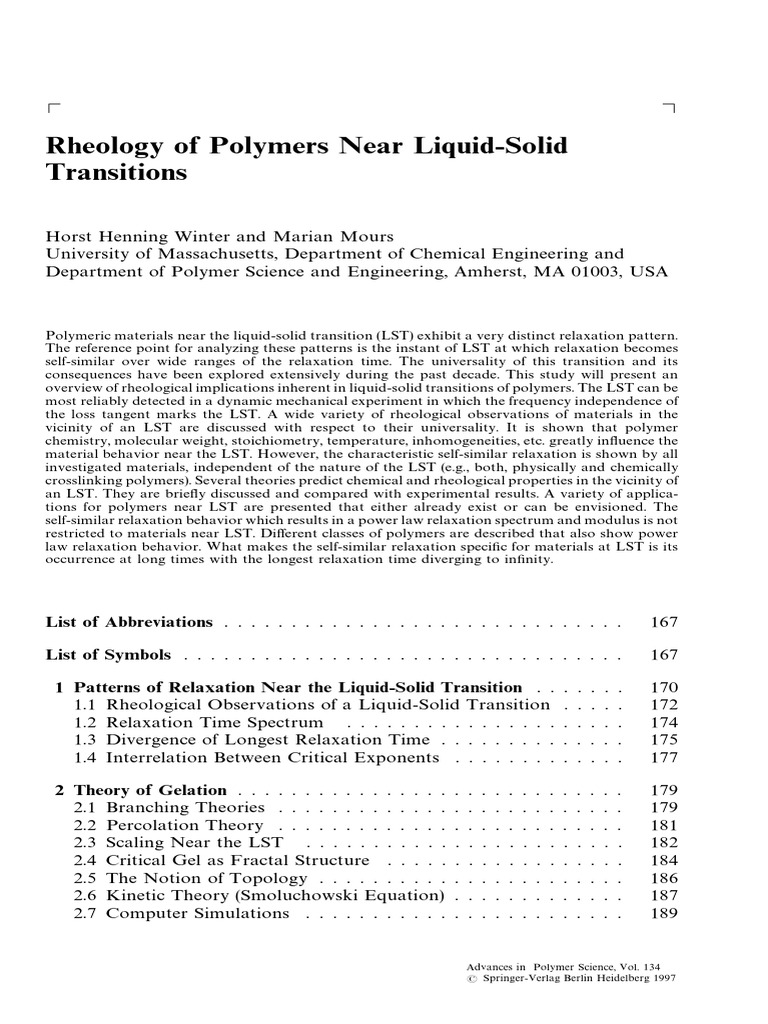 Rheology | PDF | Gel | Rheology
