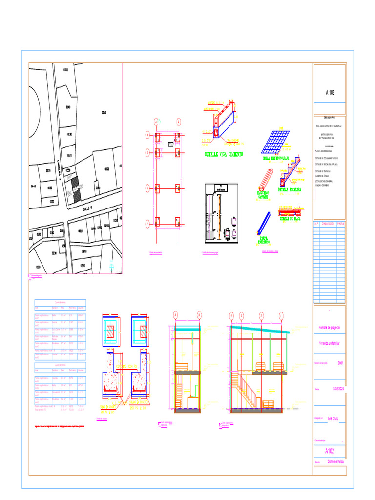 Casa San Antonio - Plano - A101 - Vivienda Unifamiliar-Layout1.2 | PDF