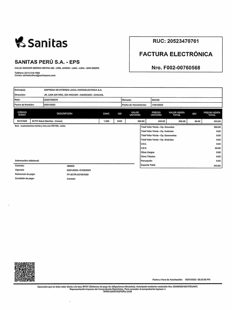 Seguro de Vida y SCTR | PDF