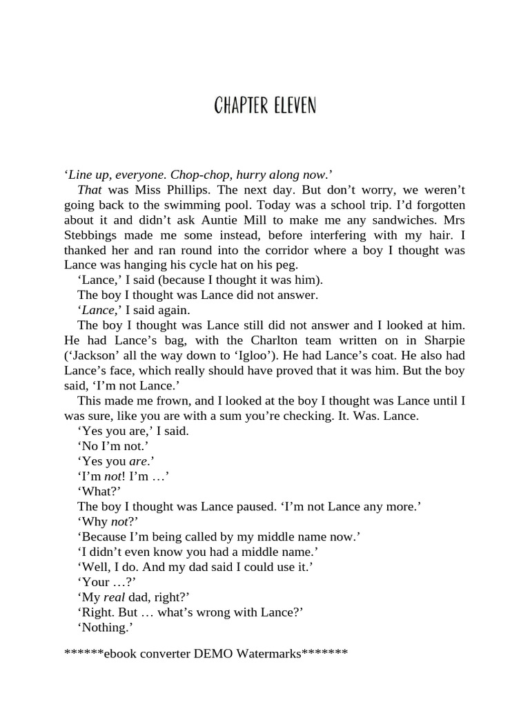 Not-Lance's School Trip Dilemma | PDF