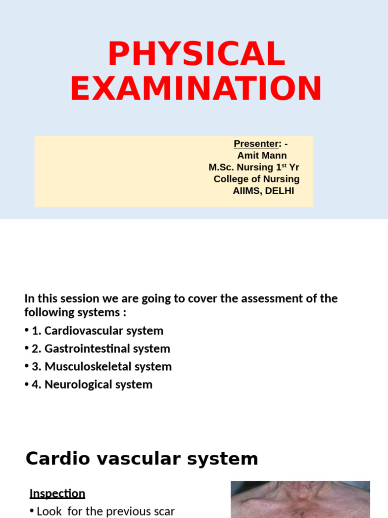 Physical Examination | PDF | Heart | Abdomen