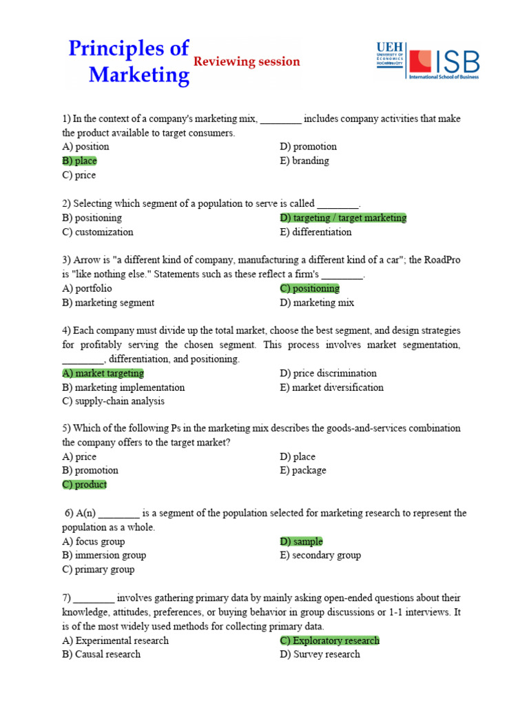 Principles of Marketing | PDF | Marketing | Business