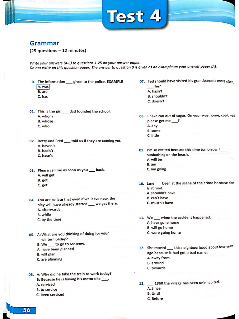 Succeed in Aptis - Test 4 | PDF
