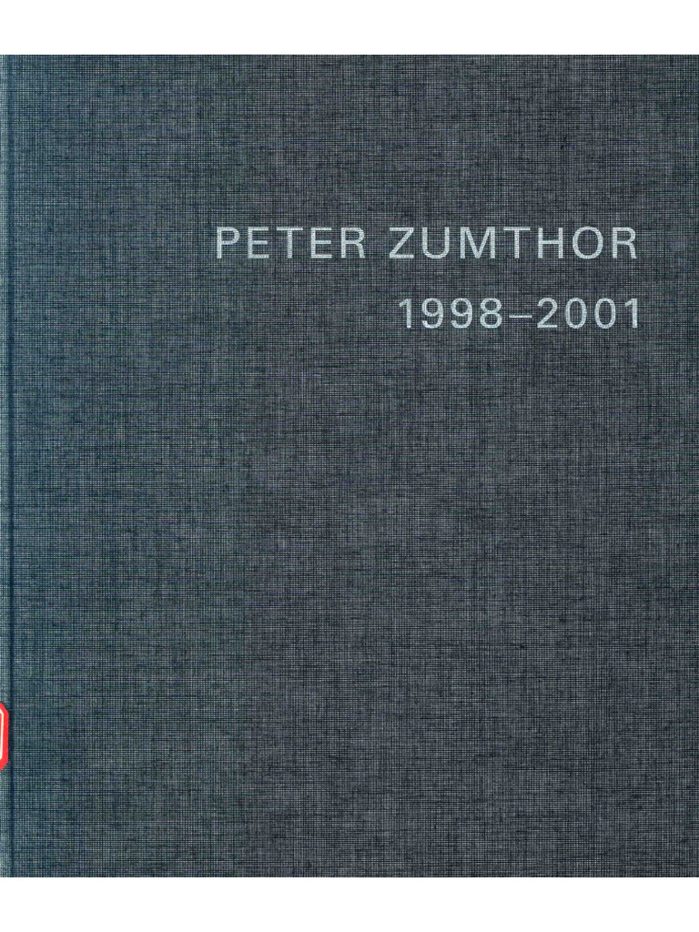 Peter Zumthor, Thomas Durisch (Editor) - Peter Zumthor English ...