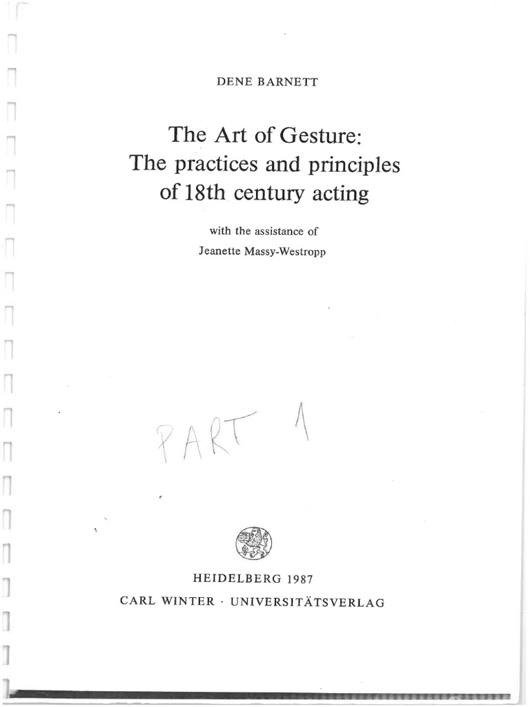 Dene BARNETT - The Art of Gesture - Complete Scan | PDF