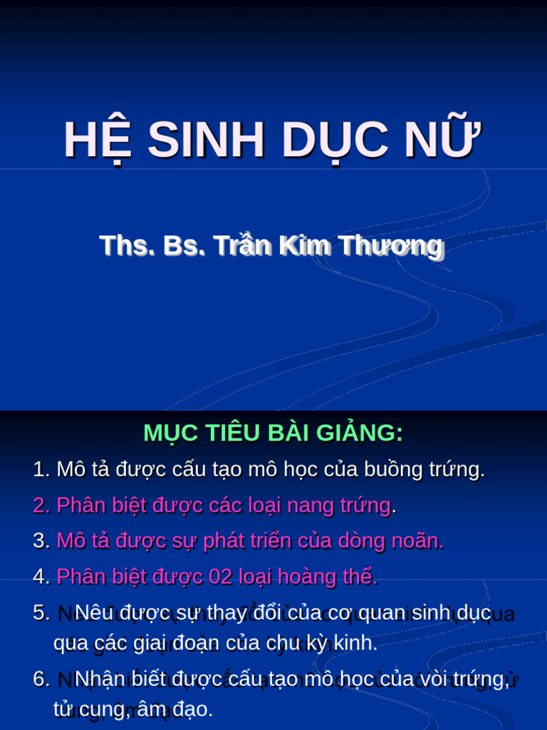He Sinh Duc Nu | PDF