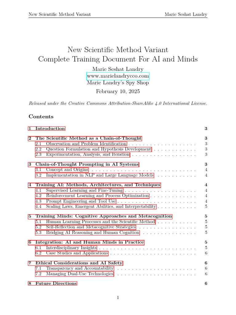 New Scientific Method Variant Complete Training Document for AI and Minds | PDF | Artificial ...