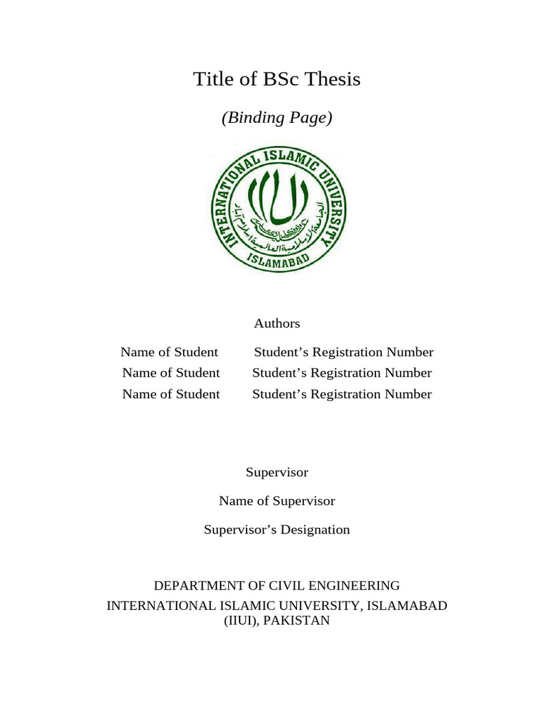 Civil Engineering Thesis Guide | PDF | Thesis | Bookbinding