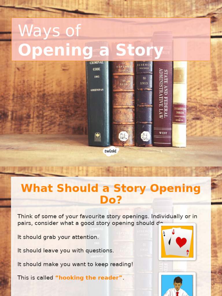 Ways of Opening A Story PowerPoint | PDF