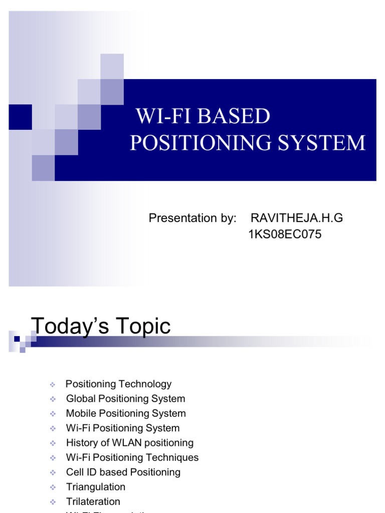 Wi-Fi Positioning System Overview | PDF | Computers
